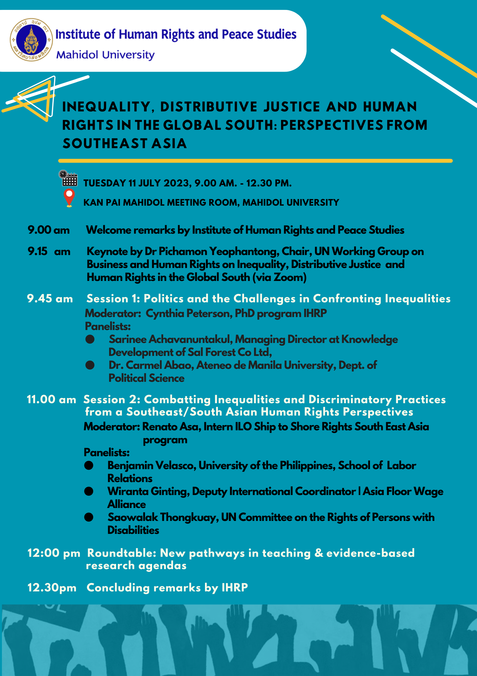 Workshop: Inequality, Distributive Justice and Human Rights in the ...